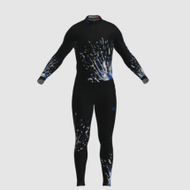 Unisex Silver Two-Piece Race Suit | Podiumwear