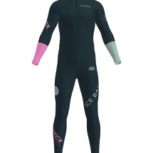 Unisex Silver Two-Piece Race Suit | Podiumwear